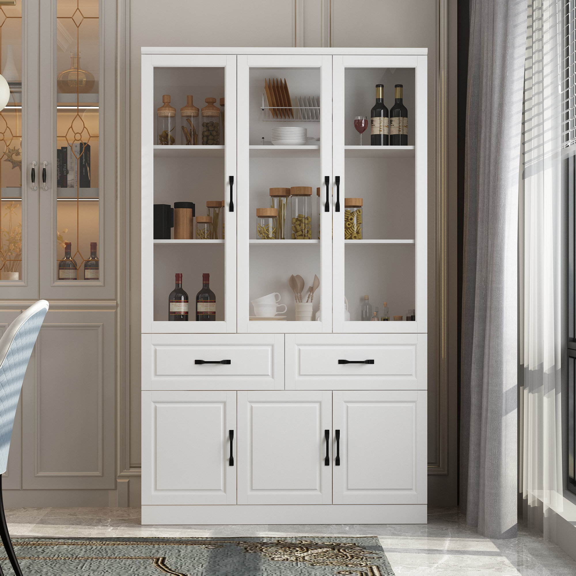 Red Barrel Studio® Chloras 78.7'' Kitchen Pantry | Wayfair