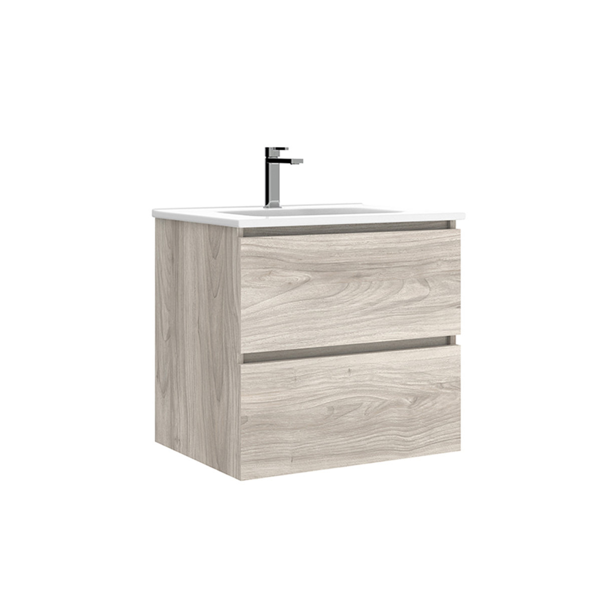WS Bath Collections Flora 24.0" Wall Mounted Single Bathroom Vanity In ...