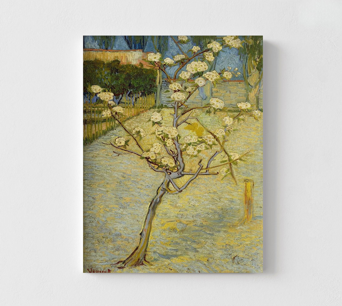 WeFrameArt Small Pear Tree In Blossom By Vincent Van Gogh, Pear Tree ...