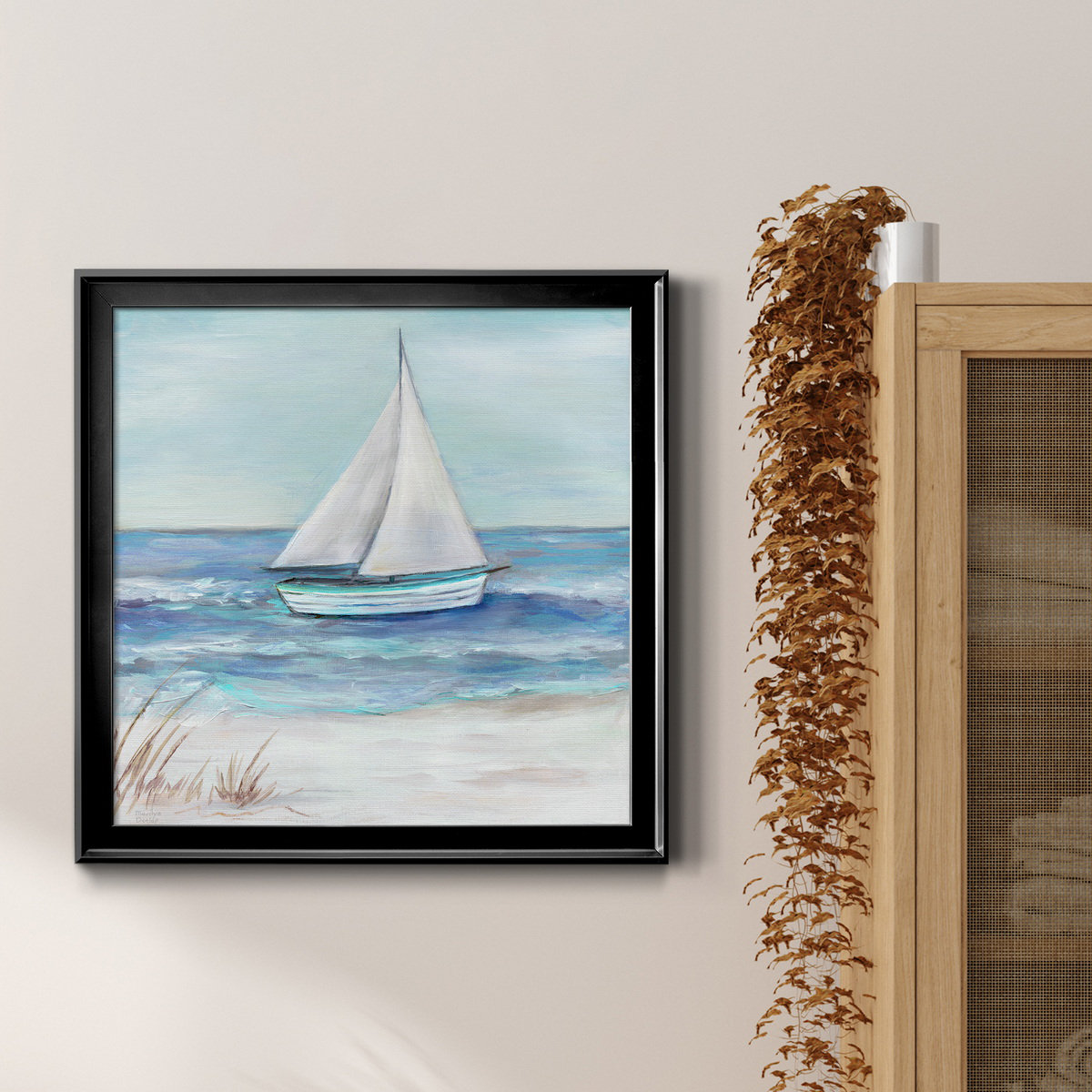 Breakwater Bay Gulf Shores I - Picture Frame Painting on Canvas | Wayfair