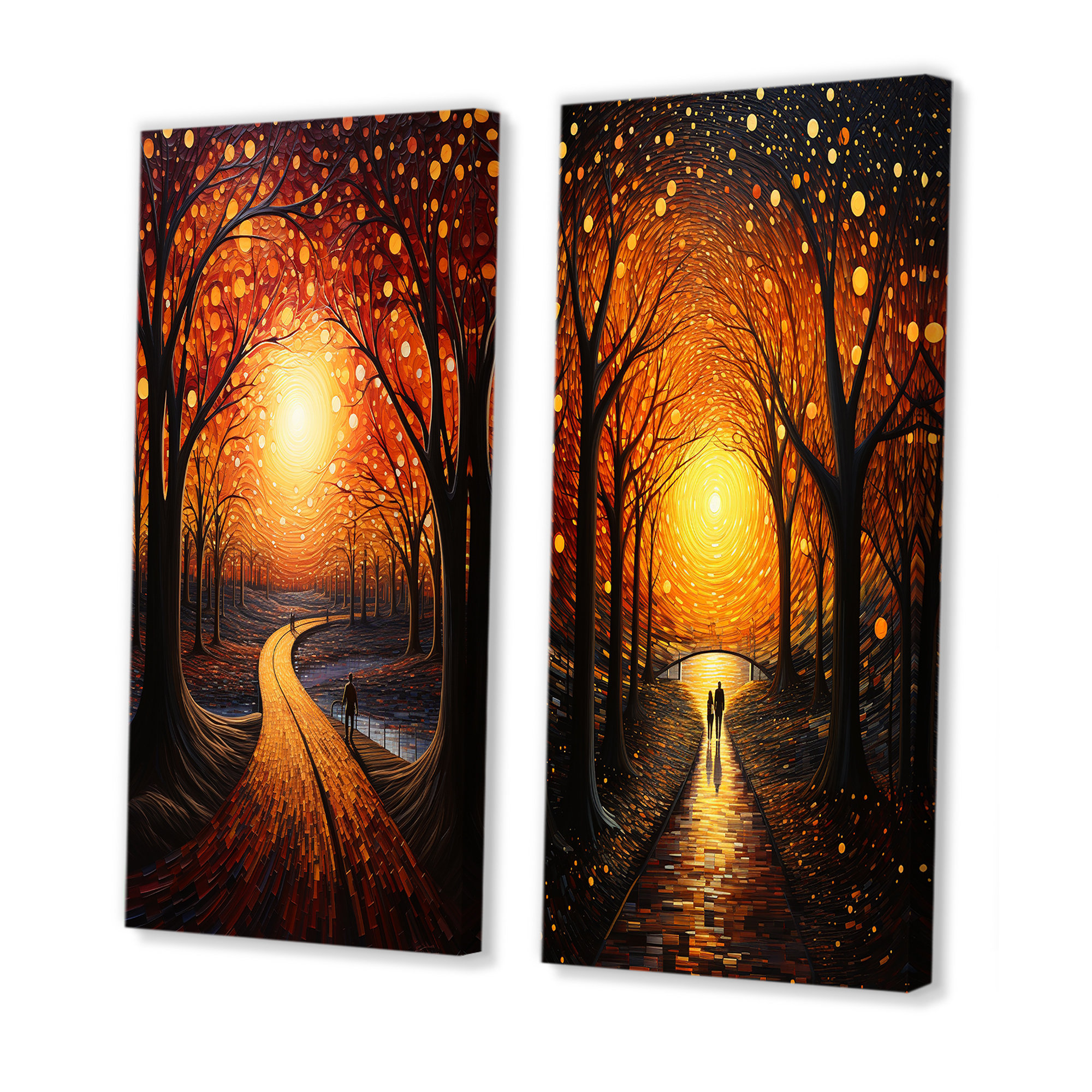 Latitude Run® " Tunnel Radiant Pathway Pointillism " 2 - Pieces on ...