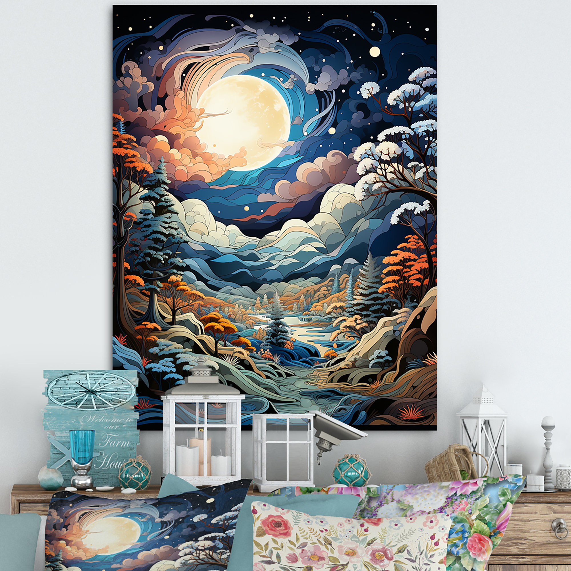 Millwood Pines Dreamy Snowscapes Winter Scenery - Snow Canvas Art Print ...