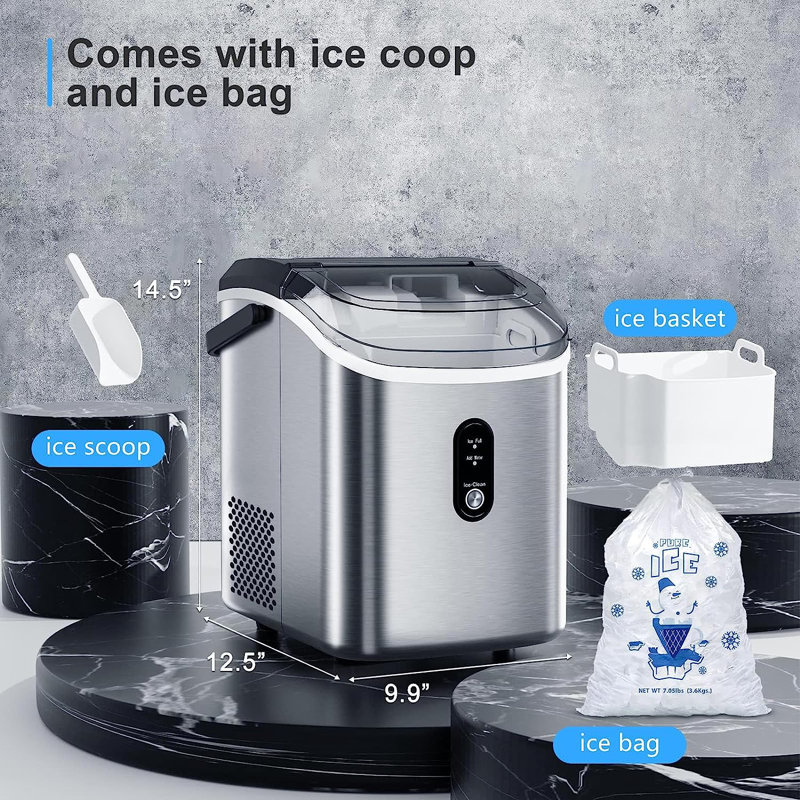 Antarctic Star Countertop Nugget Ice Maker, Pebble Ice Maker Machine ...