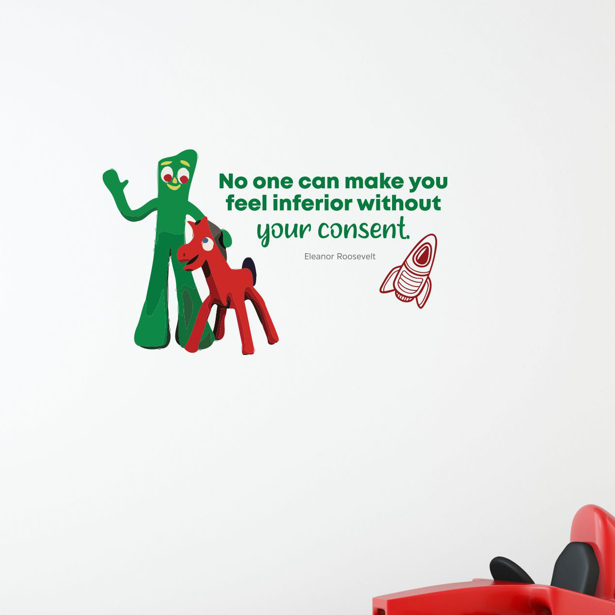 Design With Vinyl No One Can Gumby Life Quote Cartoon Quotes Decors ...