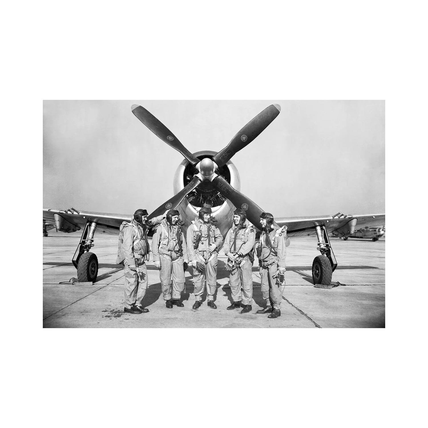 17 Stories Test Pilots Stand in Front of a P-47 Thunderbolt - Wrapped ...