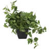 Primrue Faux Foliage Pothos Artificial Plant with Black Plastic Pot ...