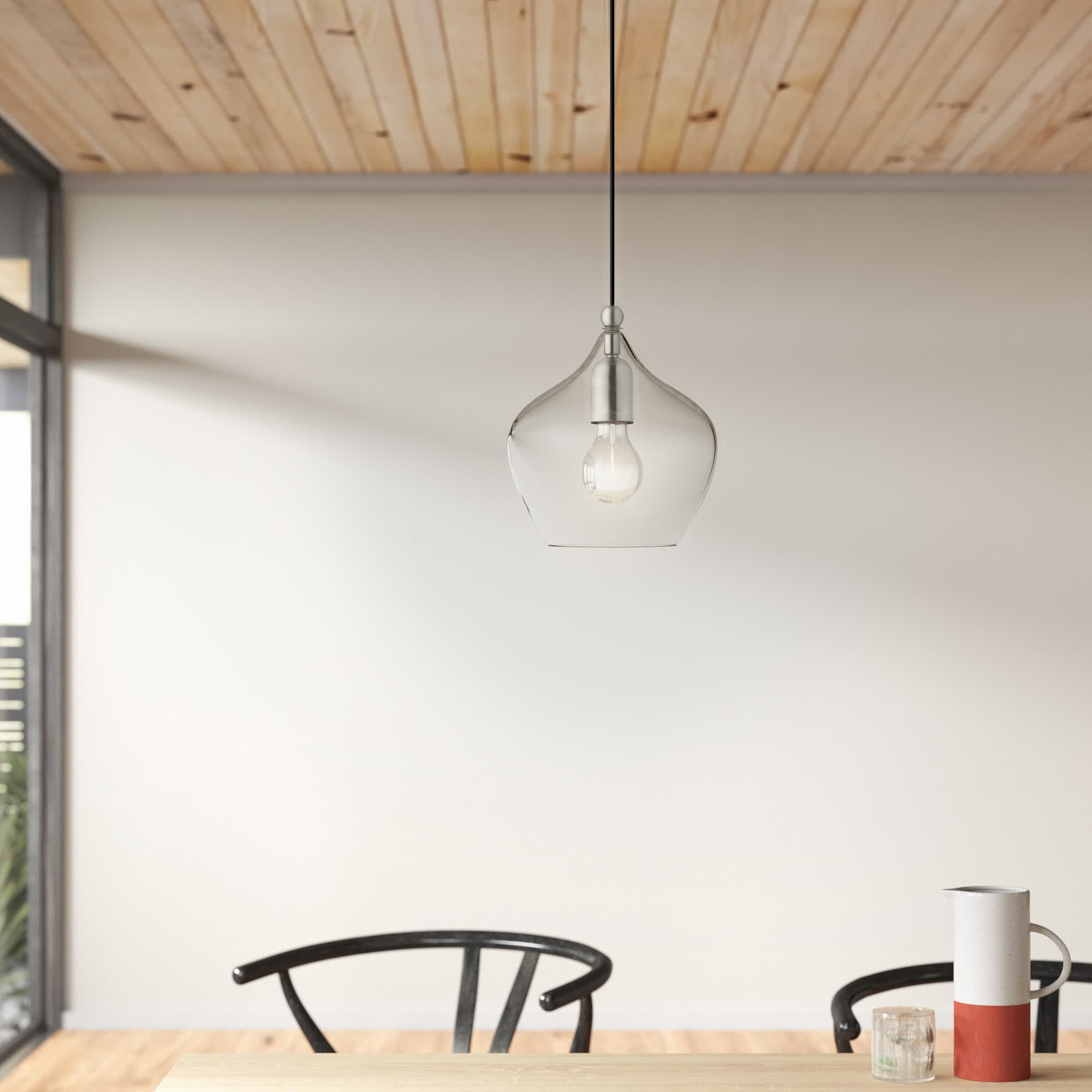 Wrought Studio™ Neo 1 - Light Single Geometric Pendant & Reviews | Wayfair