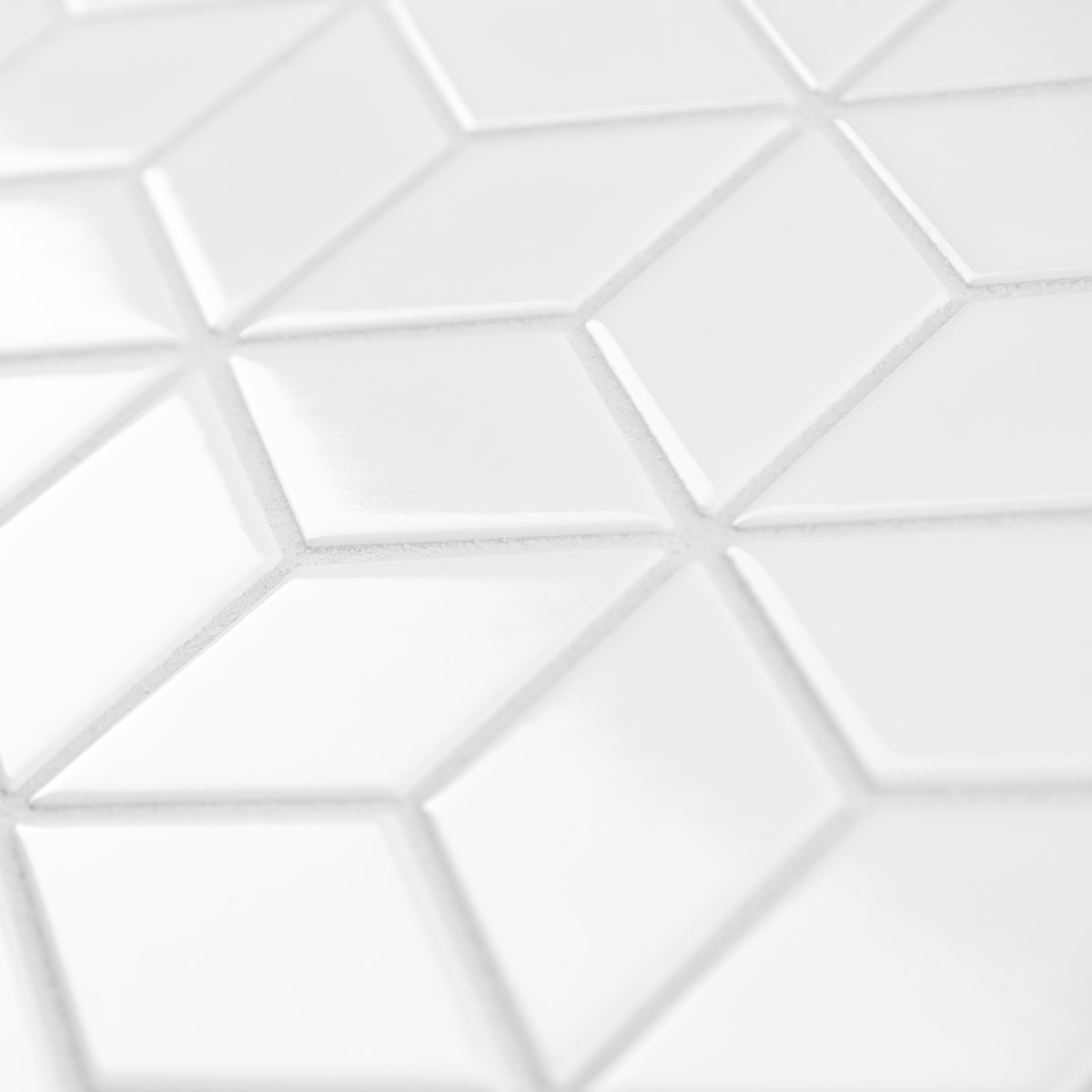 Merola Tile Metro Rhombus 10-1/2 " x 12-1/8 " Porcelain Mosaic Floor ...