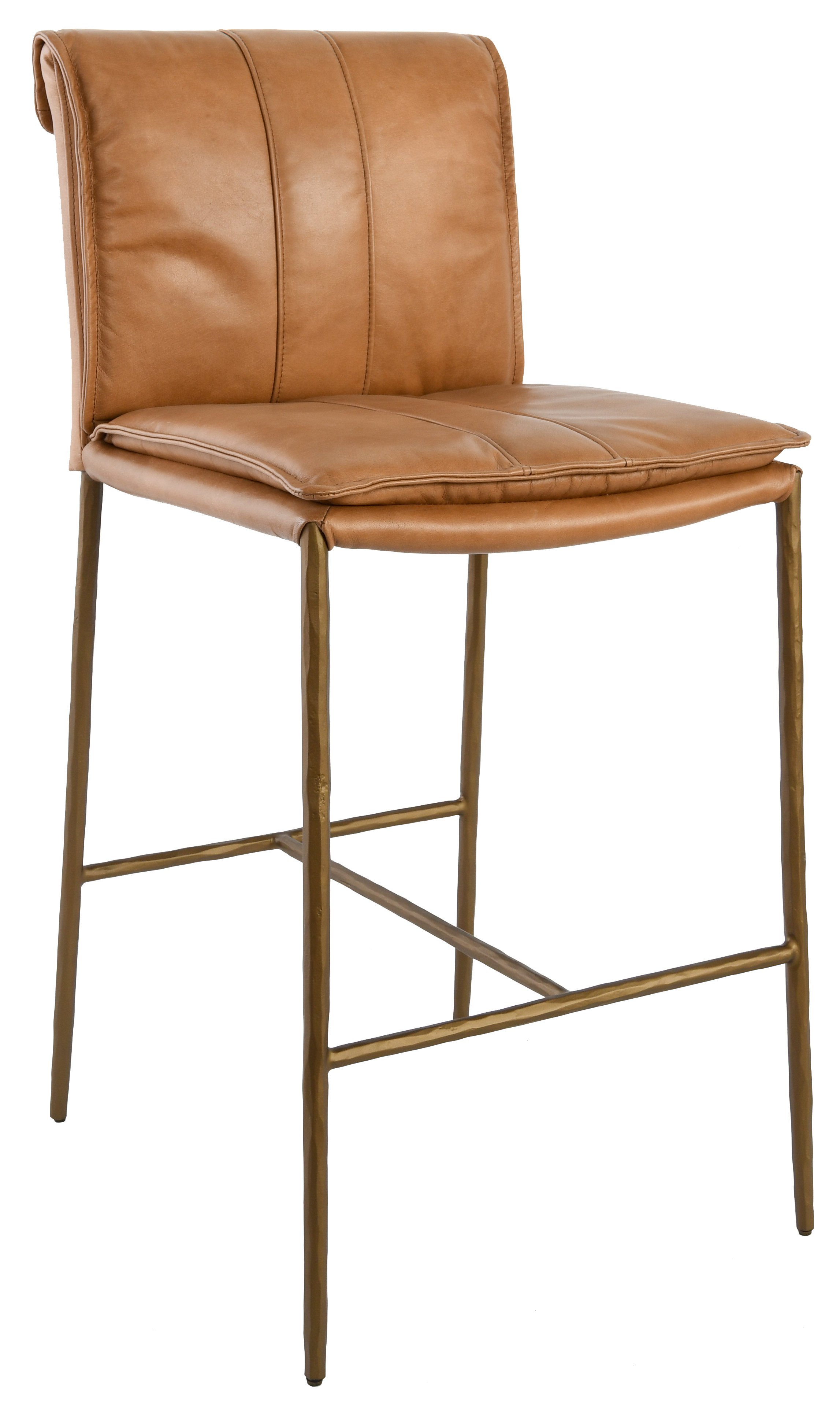 Classic Home Mayer Leather Stool & Reviews | Wayfair