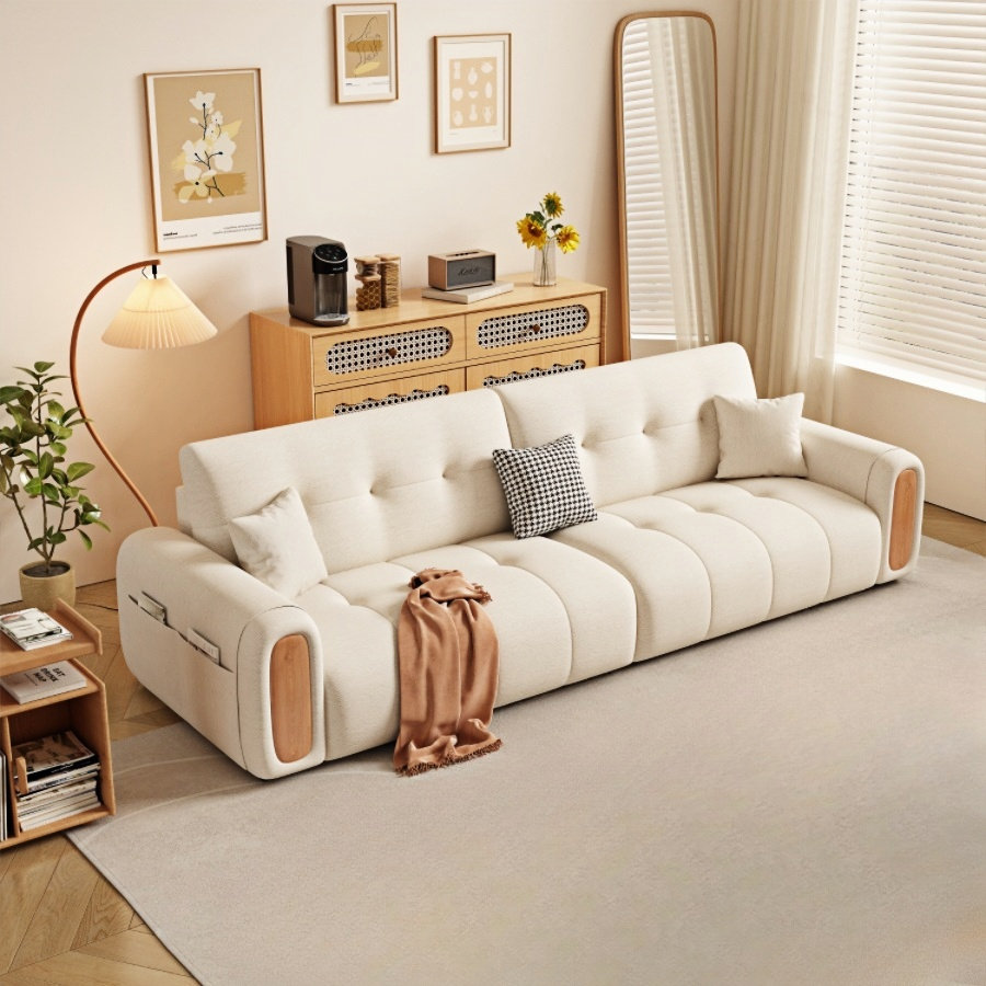 Walkoly Minimalist Log Straight Sofa - Wayfair Canada