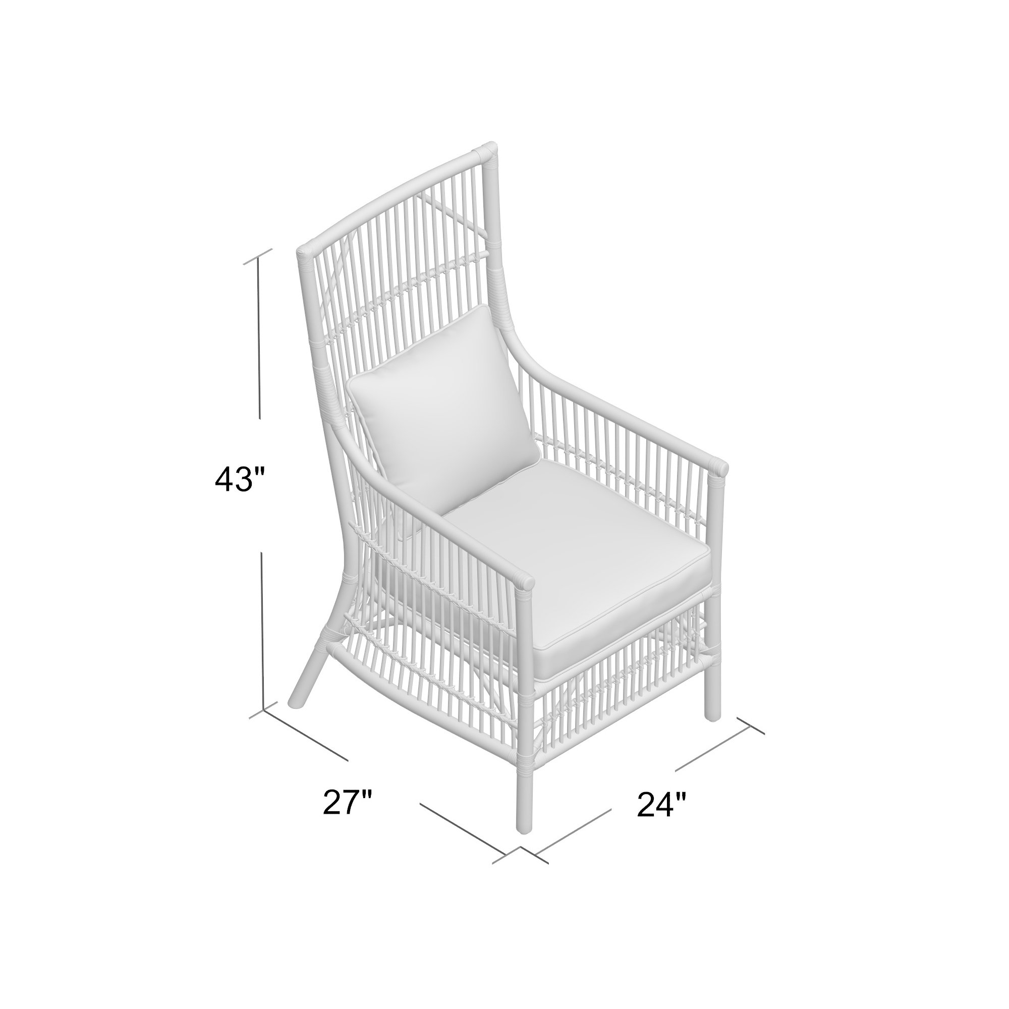 Birch Lane™ Barkley Rattan Armchair & Reviews | Wayfair