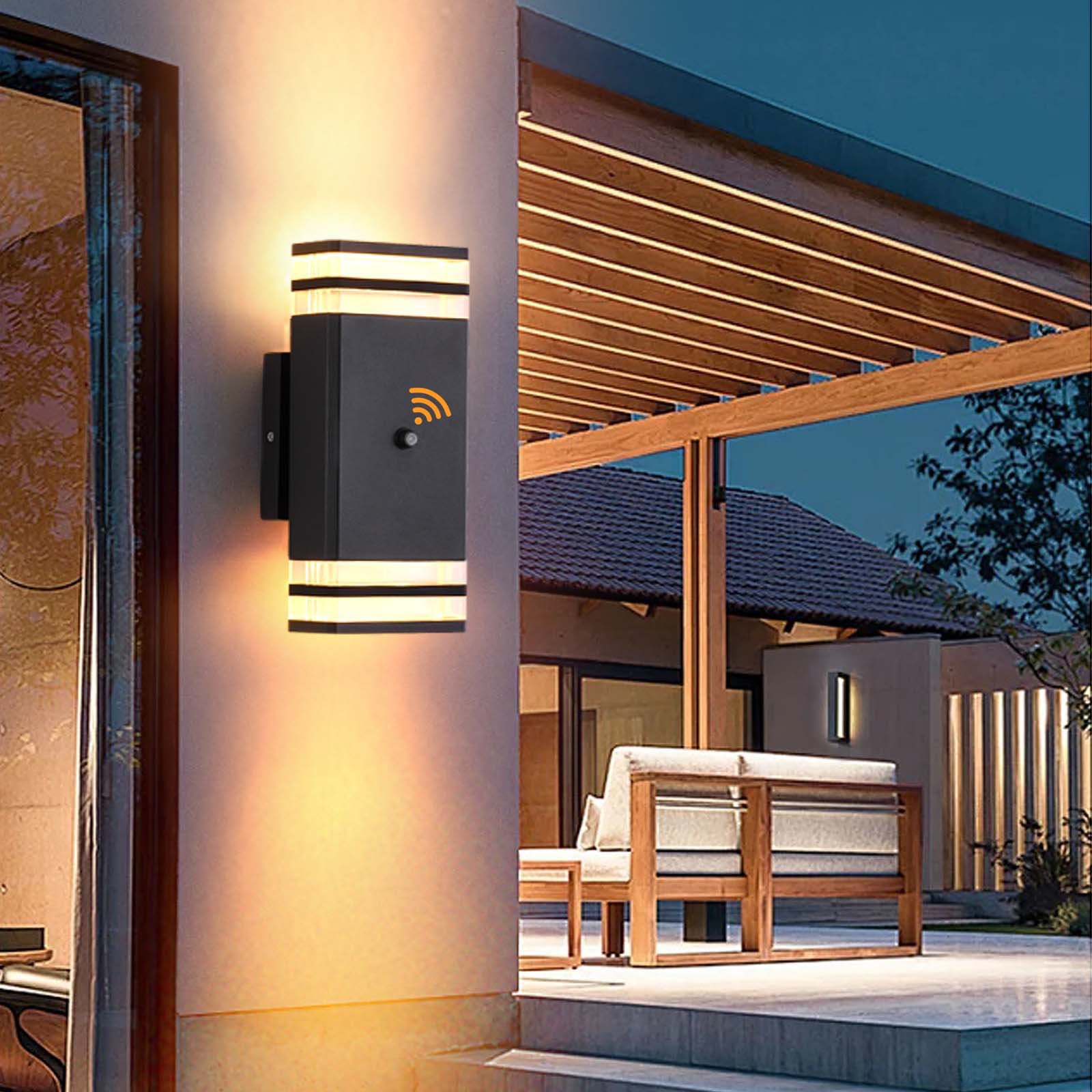 Wrought Studio™ 9.8'' H Integrated LED Square Up Down Wall Light ...