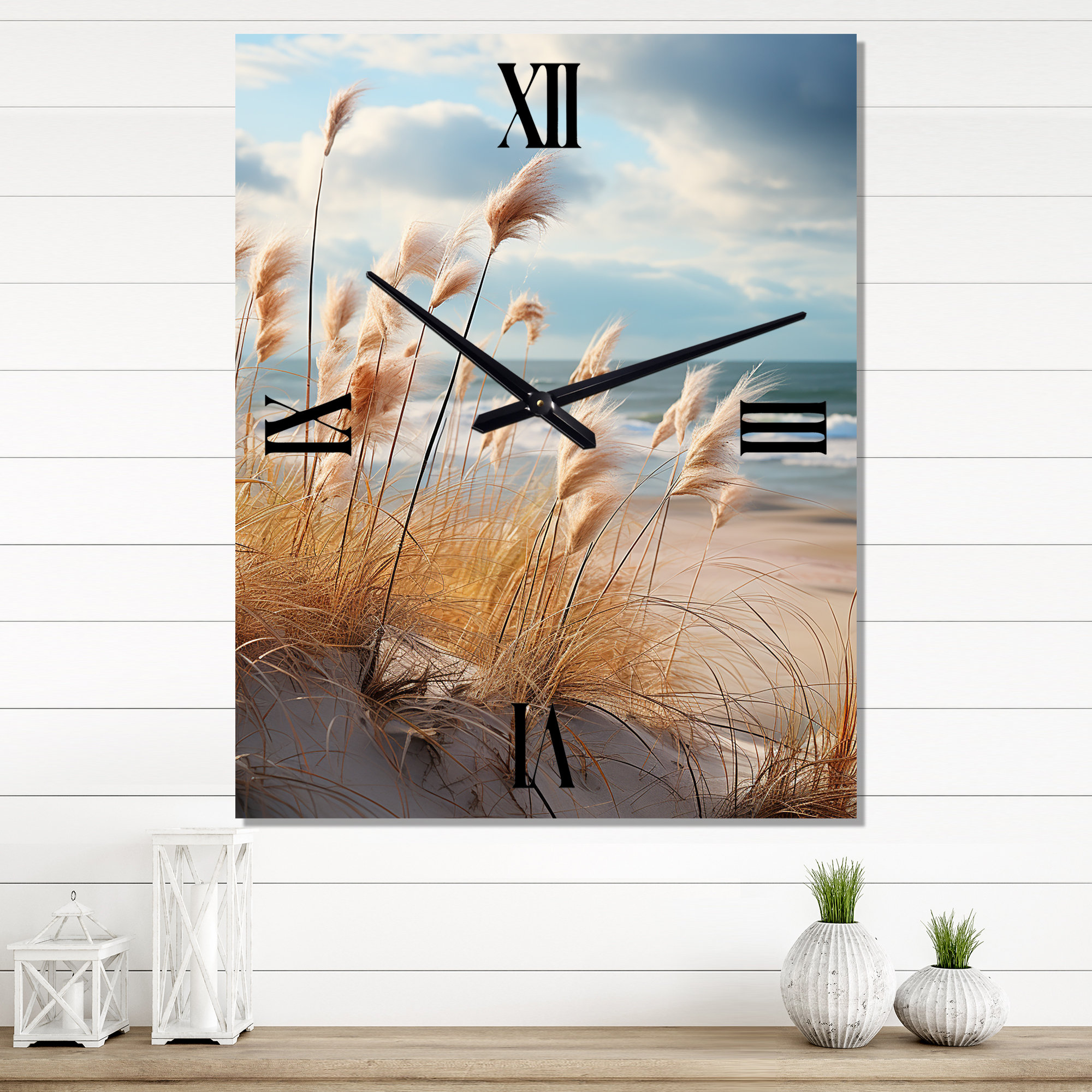 Design Art Beach Photo Coastal Harmony I - Nautical & Beach Wall Clock ...