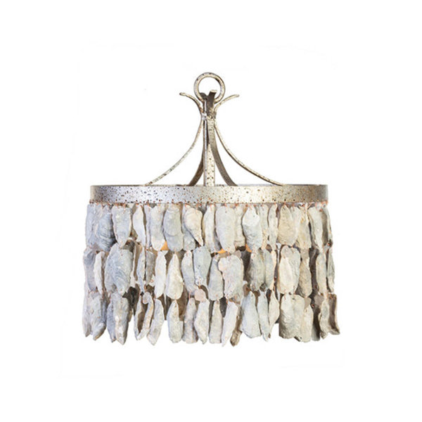 Lowcountry Originals Oyster Shell Charleston Pendant | Wayfair