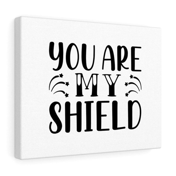 Trinx Scripture Canvas You Are My Shield Christian Wall Art Bible Verse ...