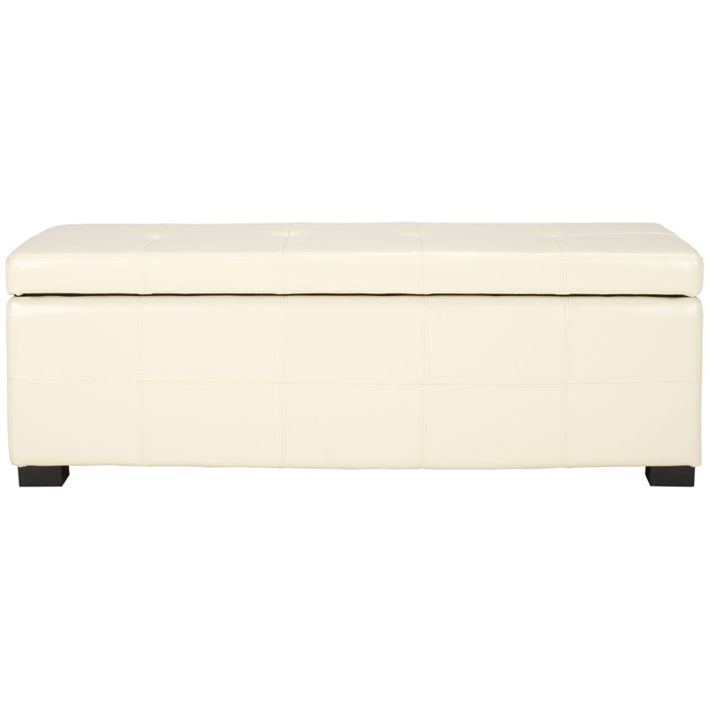 Red Barrel Studio® Alescia Faux Leather Upholstered Storage Bench ...