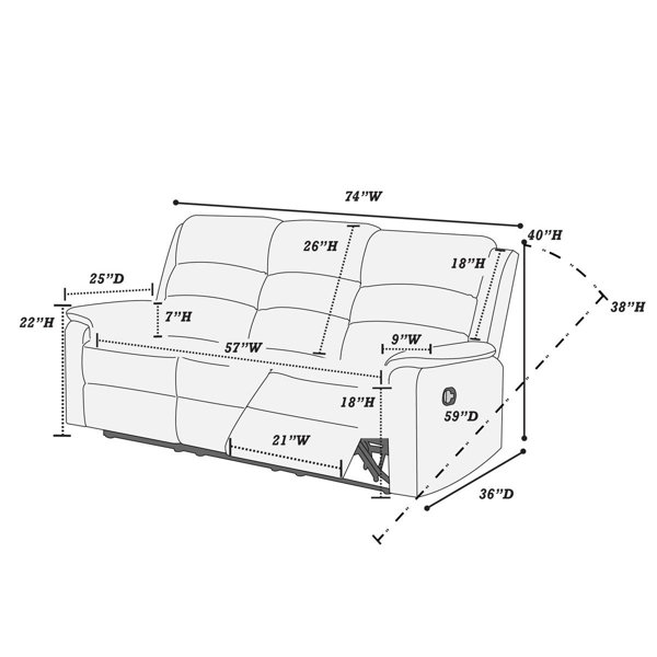Latitude Run® Camdan 2 - Piece Reclining Living Room Set | Wayfair