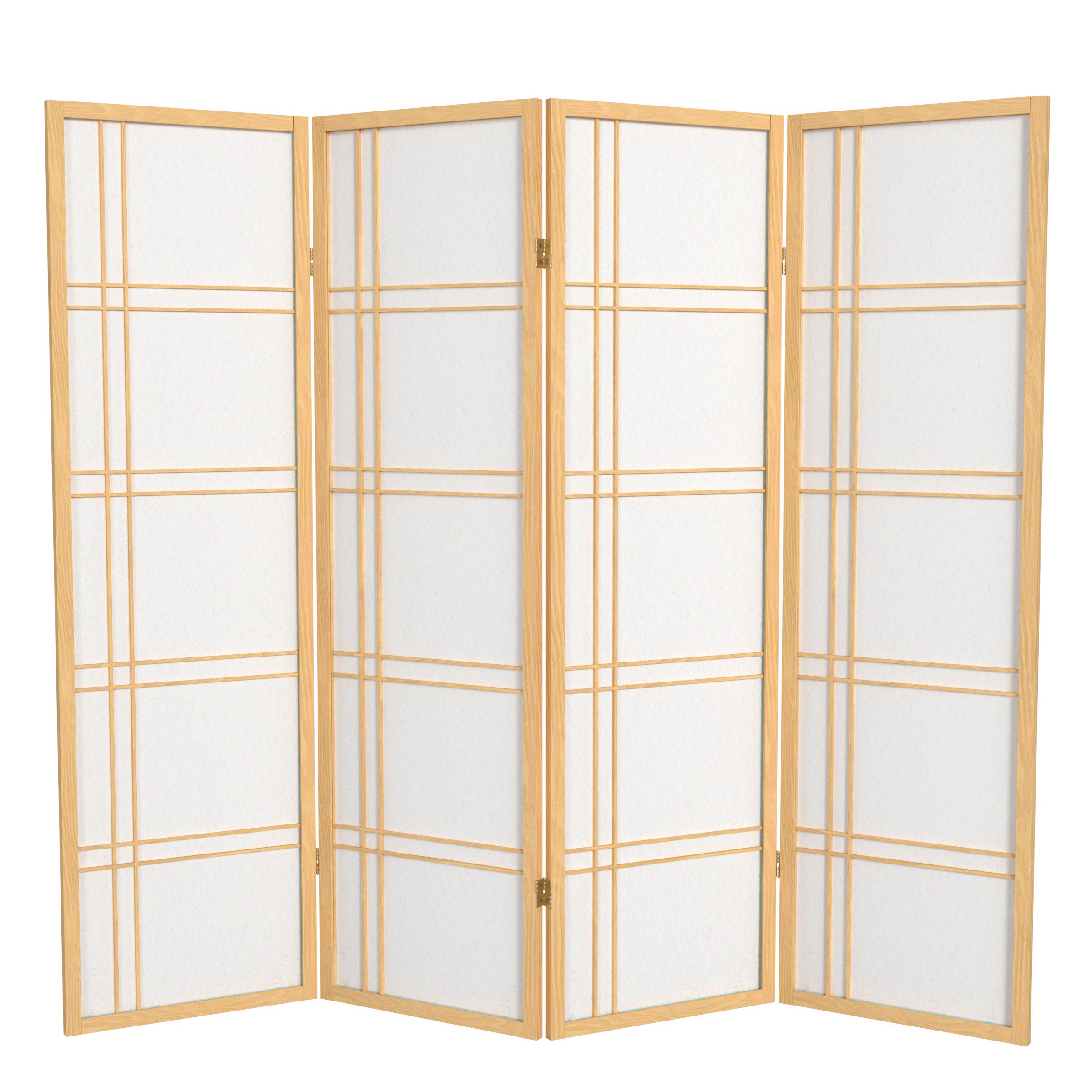 Winston Porter Keitez 58.75" Tall Rice Paper Folding Room Divider ...