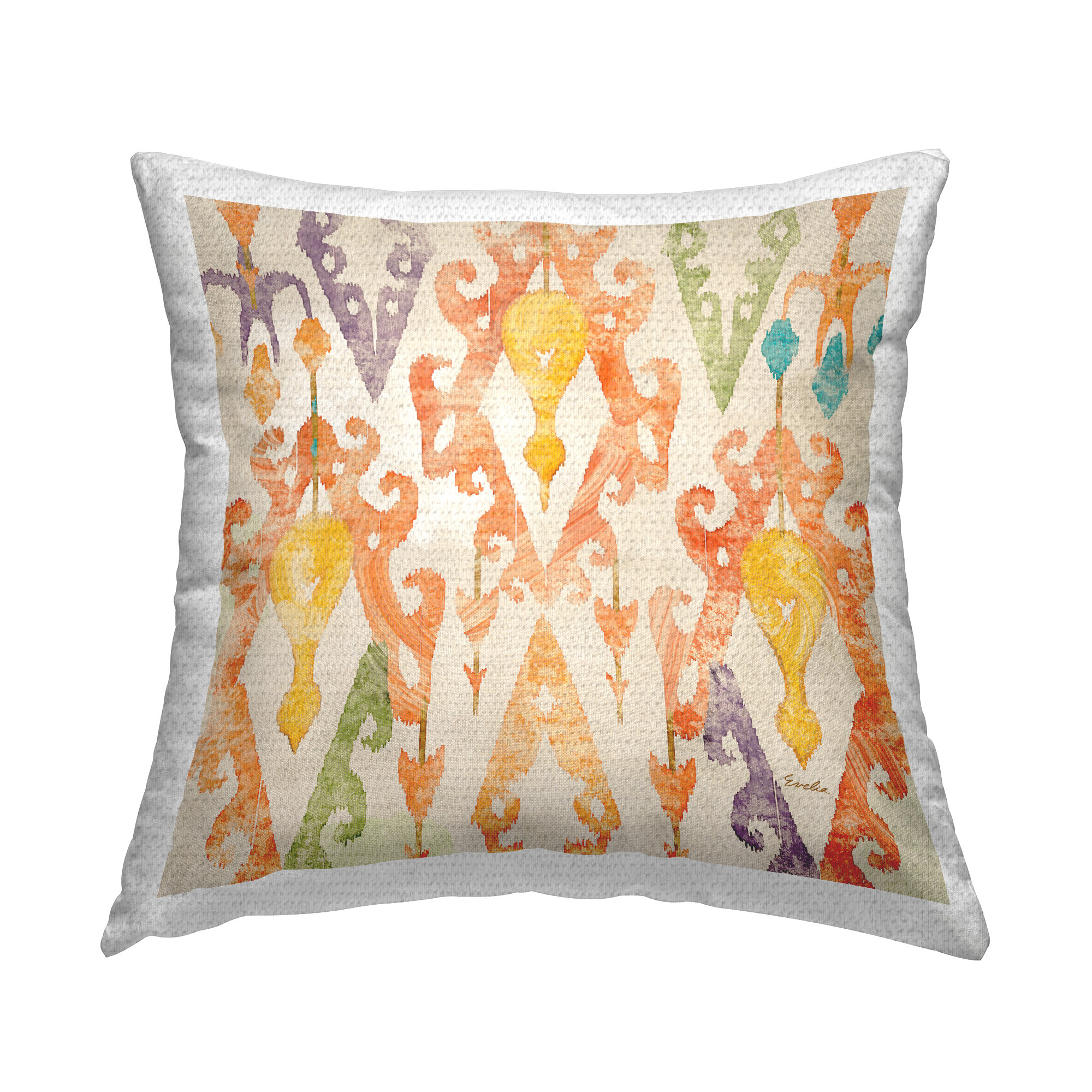 Stupell Industries Vibrant Hues Geometric Pattern Outdoor Printed ...