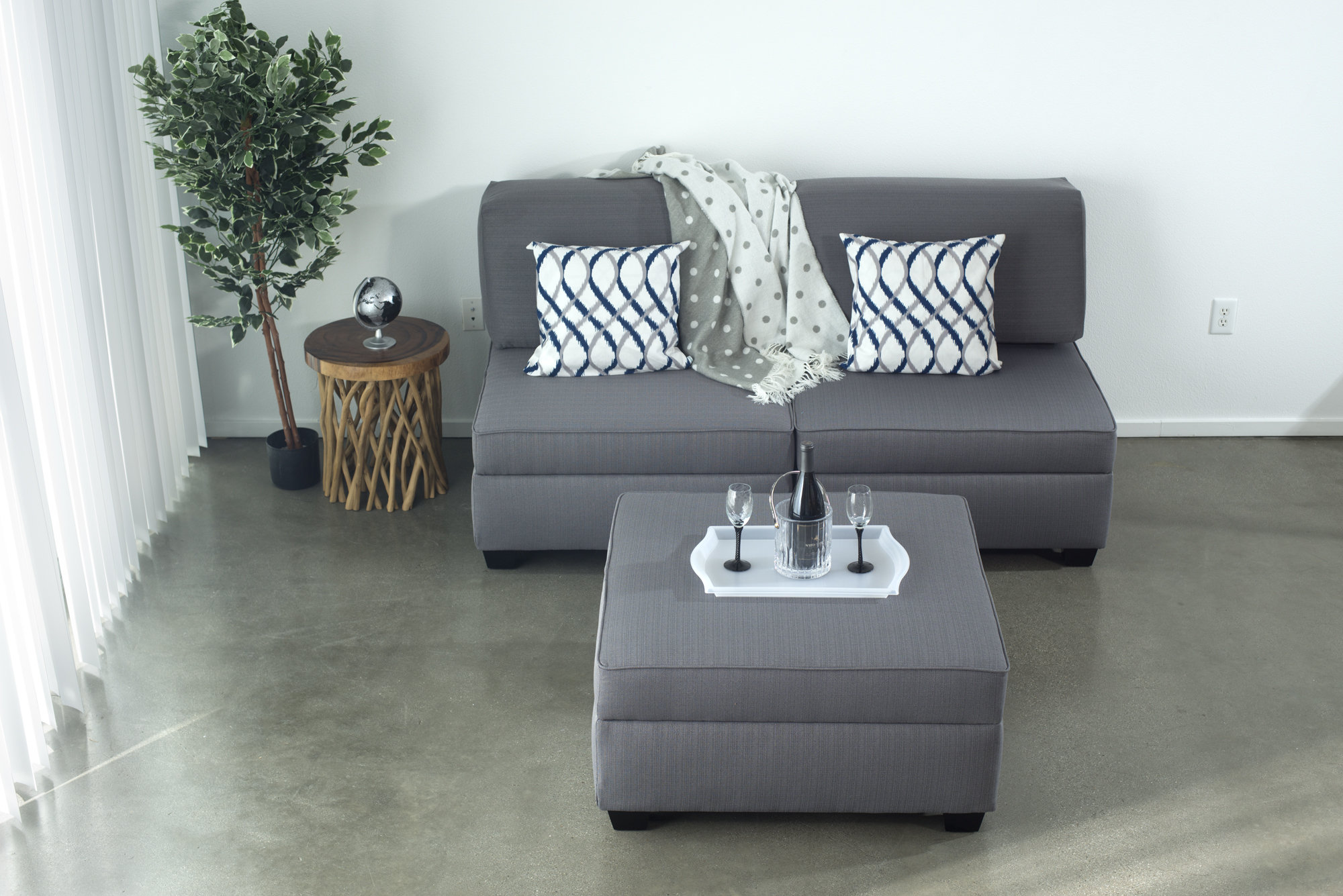 Red Barrel Studio® Anke 108" Wide Reversible Modular Sofa & Chaise with ...