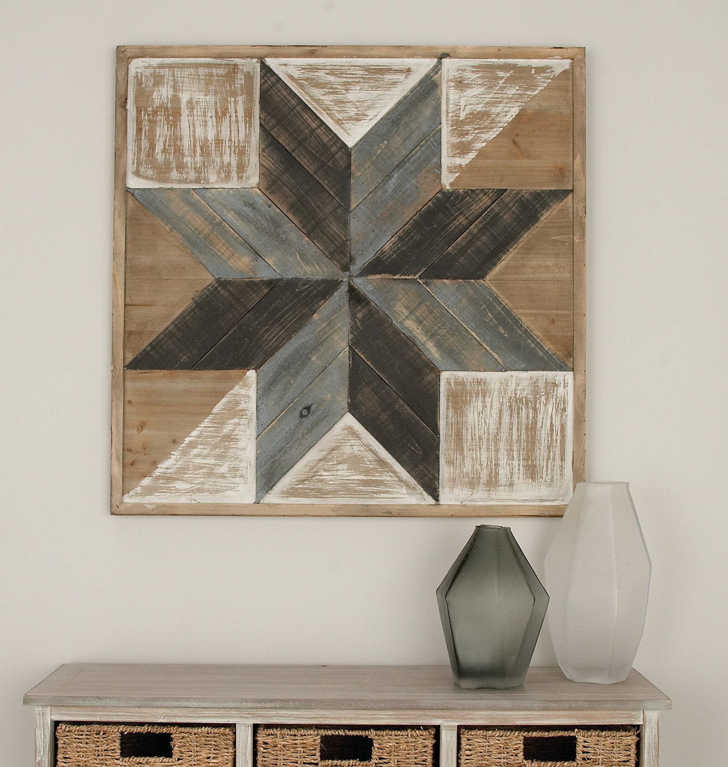 Union Rustic Rustic Abstract Wall Decor on Solid Wood & Reviews ...