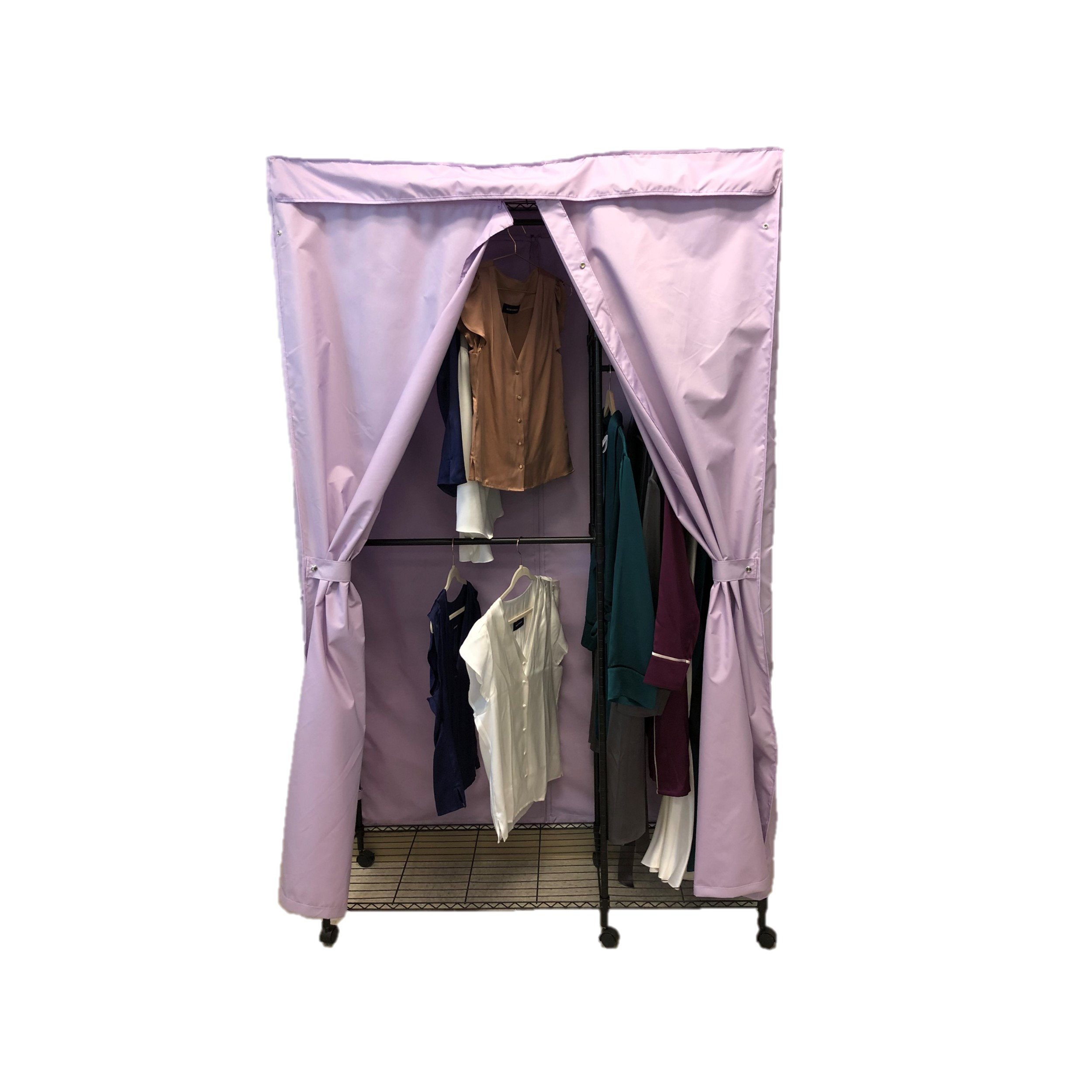 Rebrilliant Arlie 48'' Fabric Clothing Rack Covers | Wayfair
