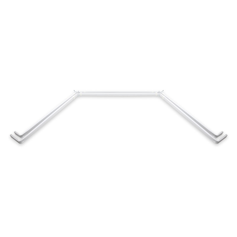 Symple Stuff Benfield Bay Window Lockseam Double Curtain Rod and ...