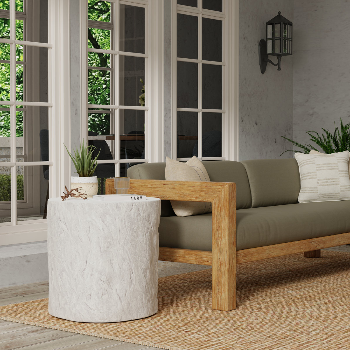 Sunset West Bazaar Outdoor Concrete Side Table | AllModern