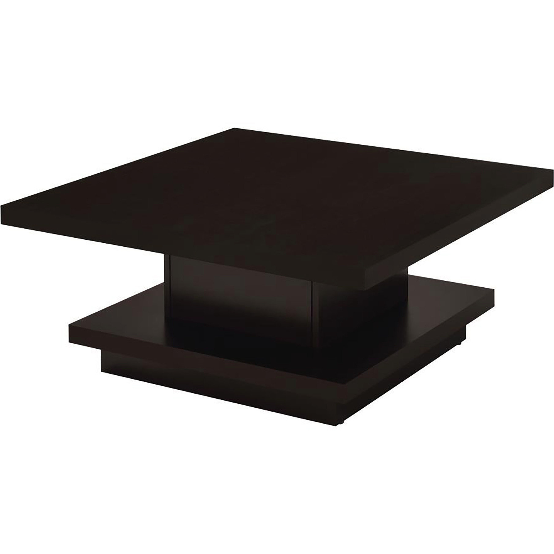 Latitude Run® Stylish Square Desk In Cappuccino - Modern And Graceful ...