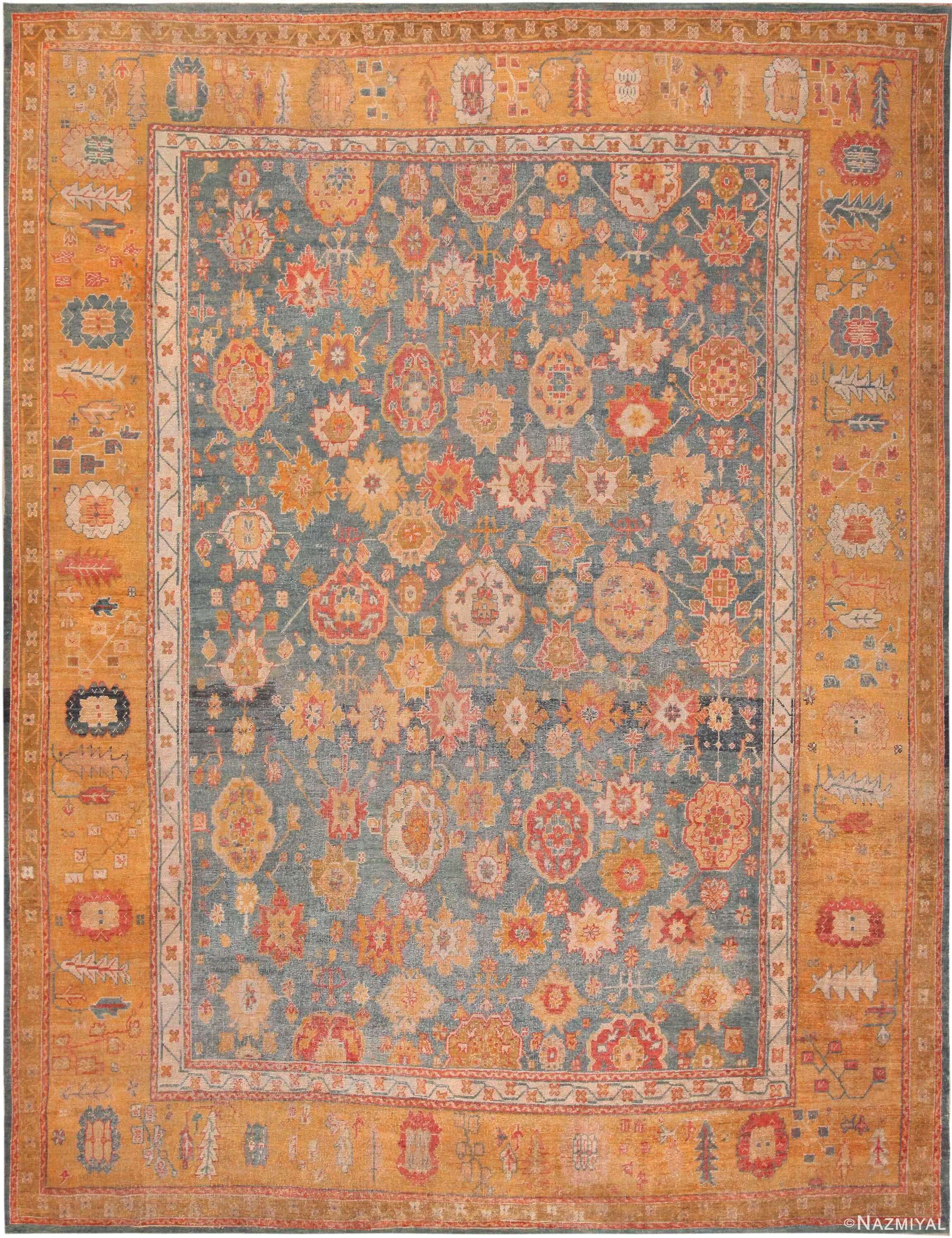 Nazmiyal Collection Warm Decorative Large Rustic Antique Tribal Abrash ...
