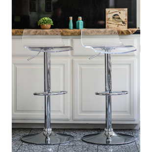 Clear Plastic & Acrylic Bar Stools & Counter Stools You'll Love | Wayfair