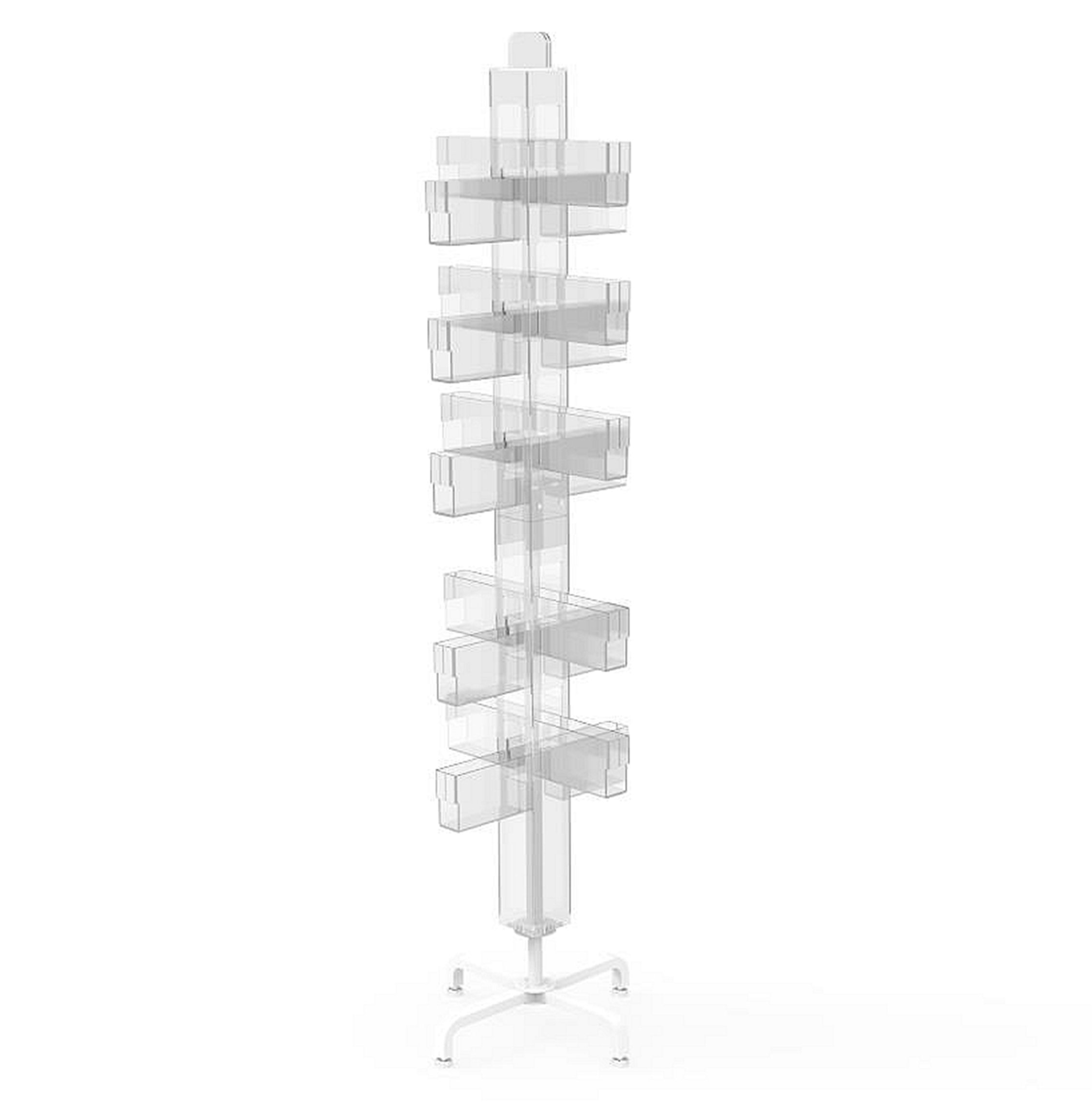 Fixturedisplays® Greeting Card Rack Clear Plexiglass Spinner Retail ...