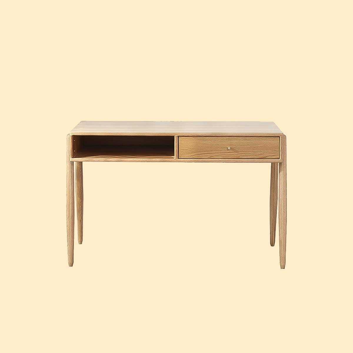 Corrigan Studio® Modern Simple Solid Wood Writing Desk,1-drawer | Wayfair