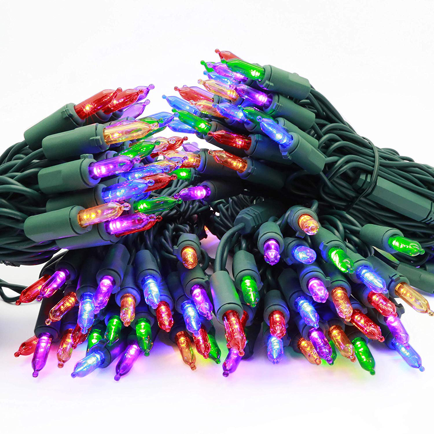 The Holiday Aisle® 100T Multi-Colour Led Christmas String Lights Indoor ...