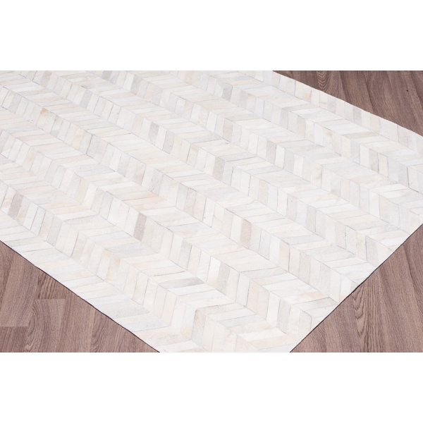 17 Stories Chappel Cowhide Chevron Rug & Reviews | Wayfair