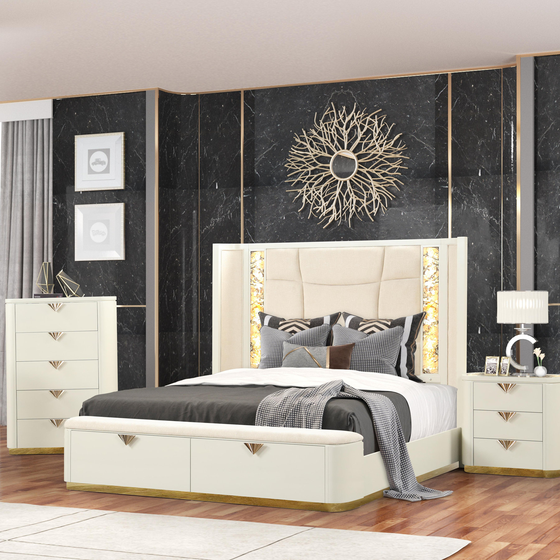 Fu Owner Modern Upholstered Platform Bed | Wayfair