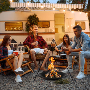 Pure Garden Fire Bowl - 24in Firepit Insert for DIY Fire Ring or ...