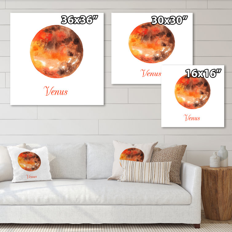 Ebern Designs " Astrology Planet Venus " Painting Print on Canvas | Wayfair