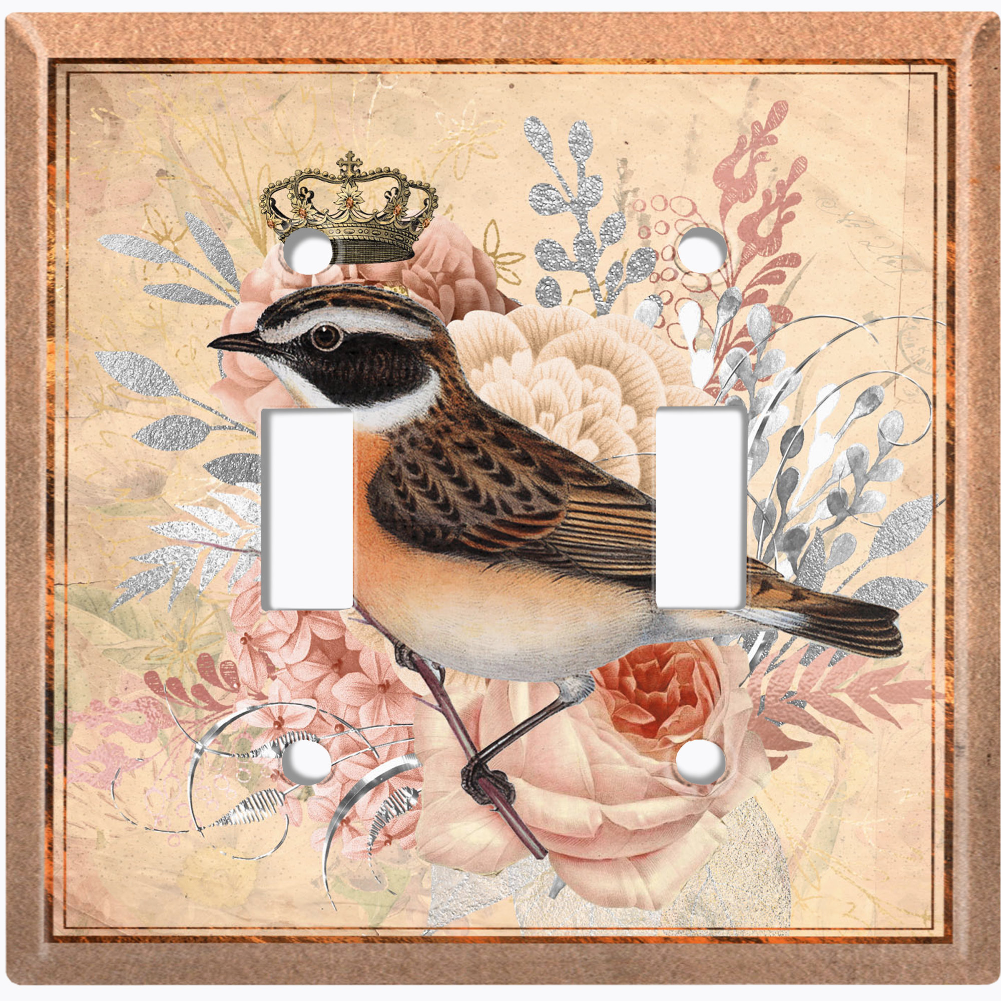 WorldAcc 2-Gang Toggle Light Switch Wall Plate | Wayfair