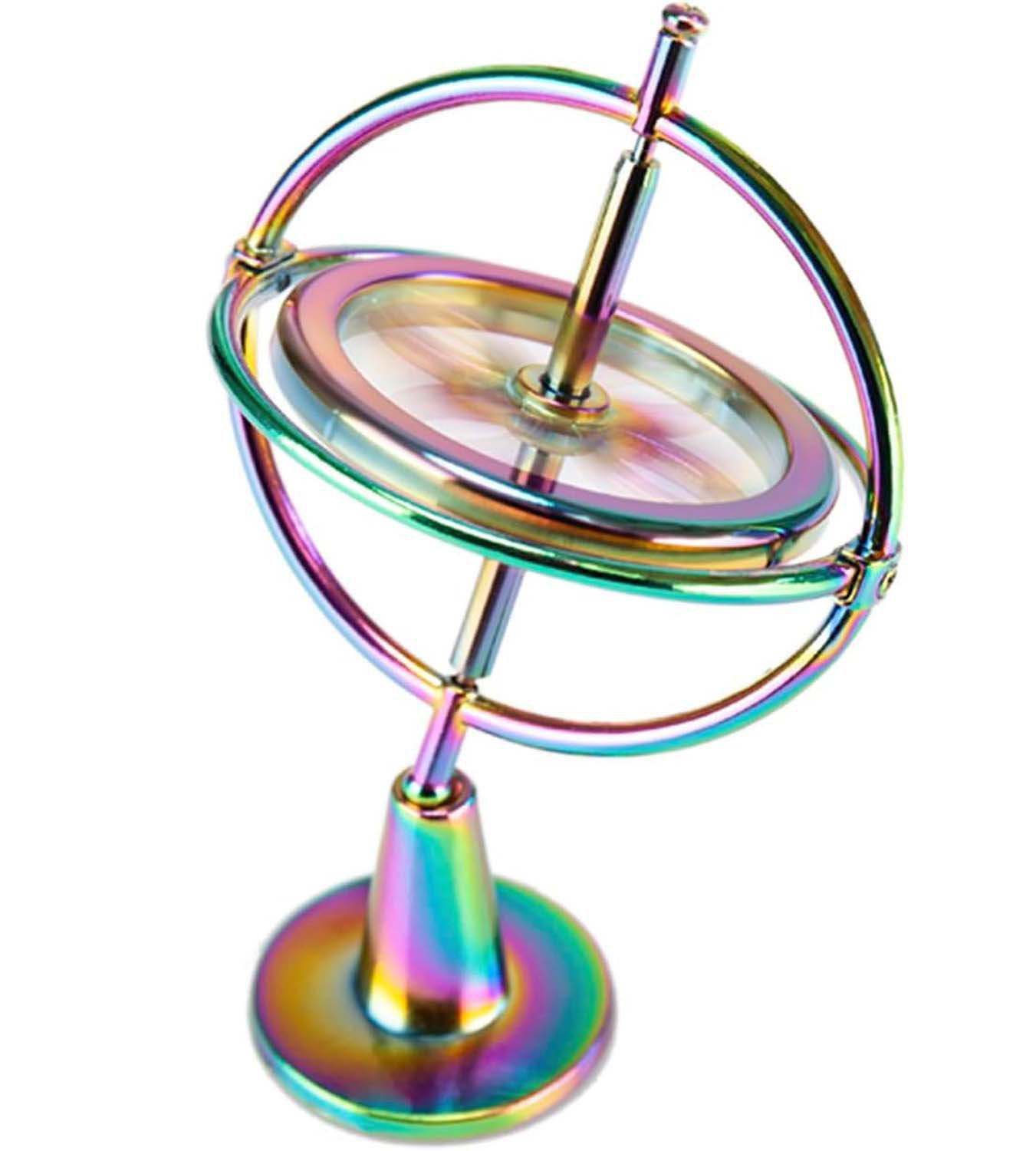 Ophelia & Co. Gyroscope Toy Metal Anti Gravity Rotating Desk Gyroscope ...