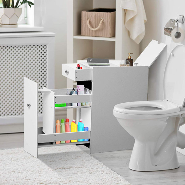 Rebrilliant Kiersten 6.75" W x 23" H x 19" D Free-Standing Bathroom ...