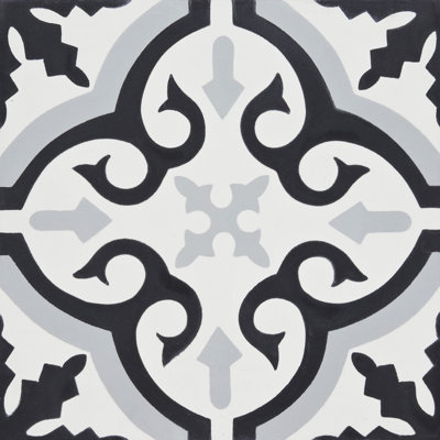 Moroccan Mosaic Tafilalt 8" x 8" Cement Patterned Wall & Floor Tile ...