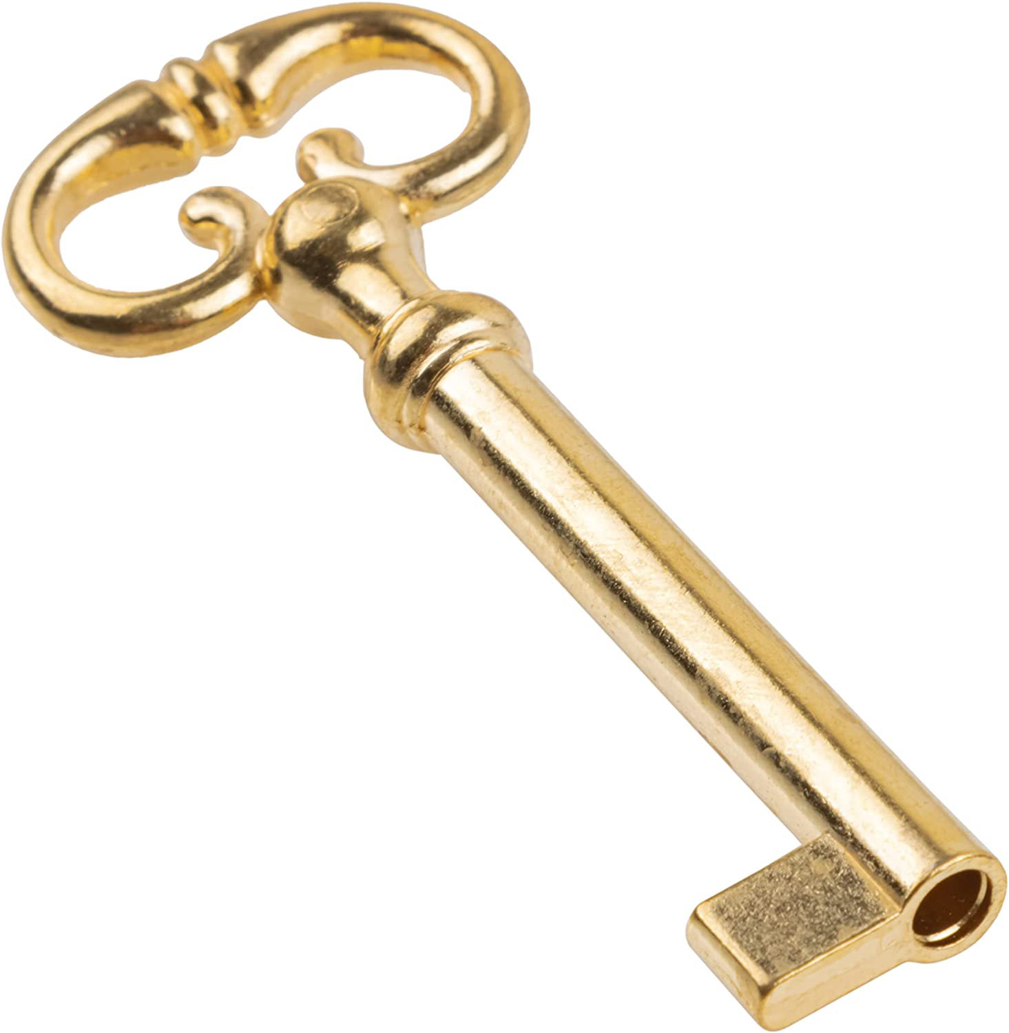 UNIQANTIQ HARDWARE SUPPLY Brass Plated Hollow Barrel Skeleton Key | Wayfair