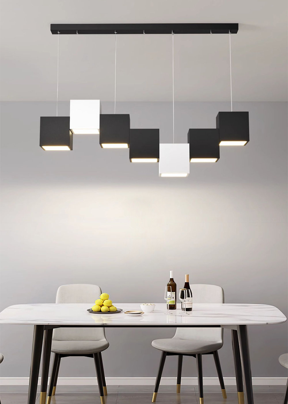 Orren Ellis Modern Minimalist Hardware Lamp Stand With Square Lampshade ...