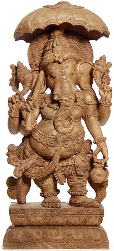 Exotic India Parasol-Carrying Ganesha - Wayfair Canada