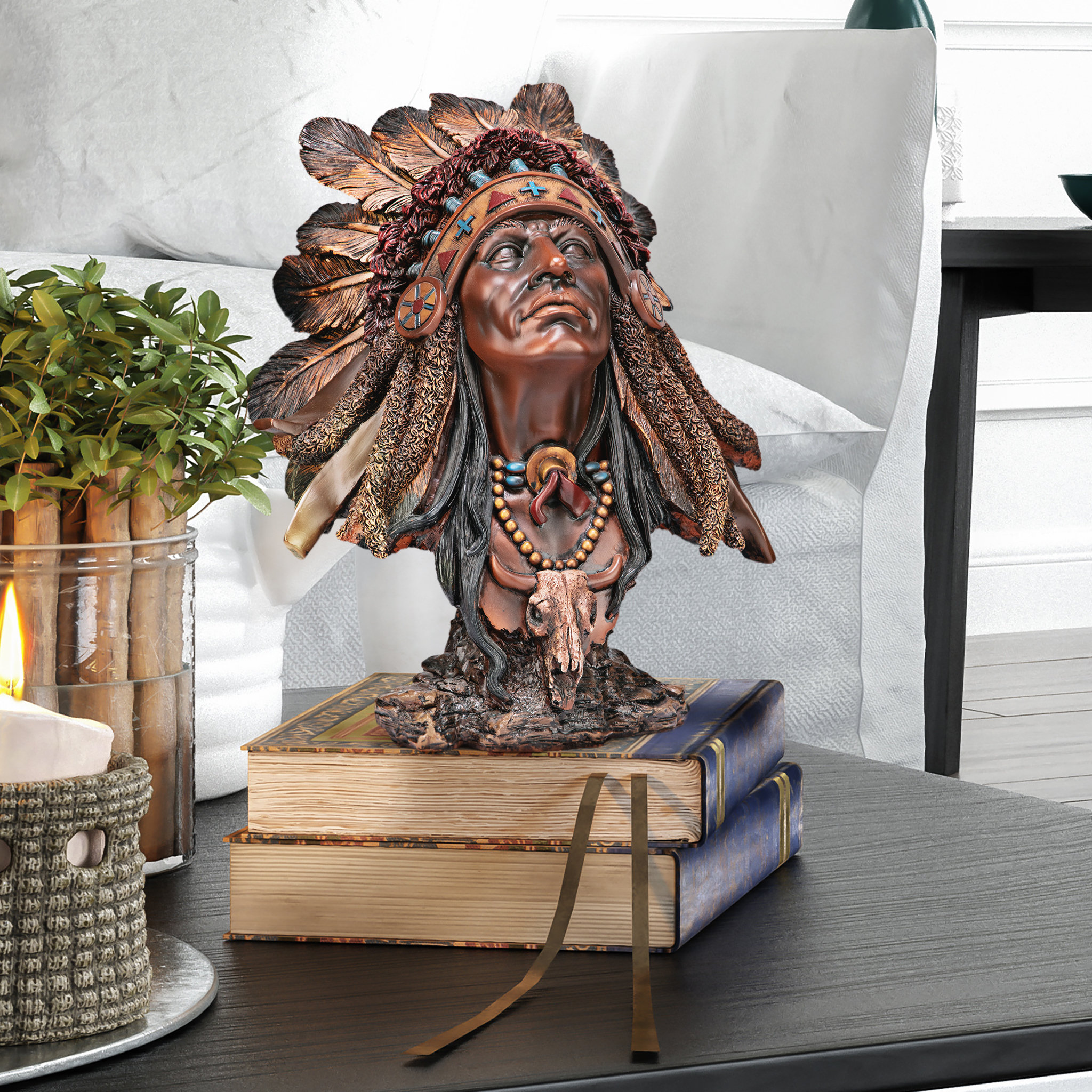 Design Toscano Native American Chief of the Plaines Bust | Wayfair