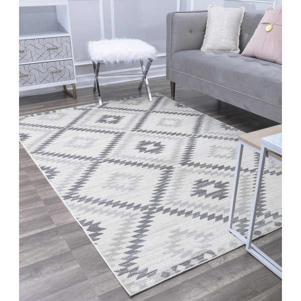 CosmoLiving by Cosmopolitan Bodrum Tribal Kilim White Area Rug ...