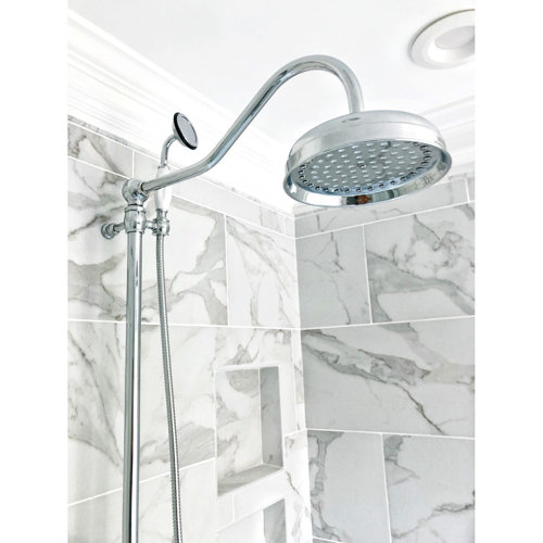 Kingston Brass Vintage Tub Wall Mount Rain Drop Shower System with Hand ...