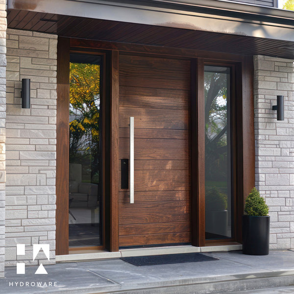 HYDROWARE Push/Pull Door Handle - Modern Contemporary Flat Long ...