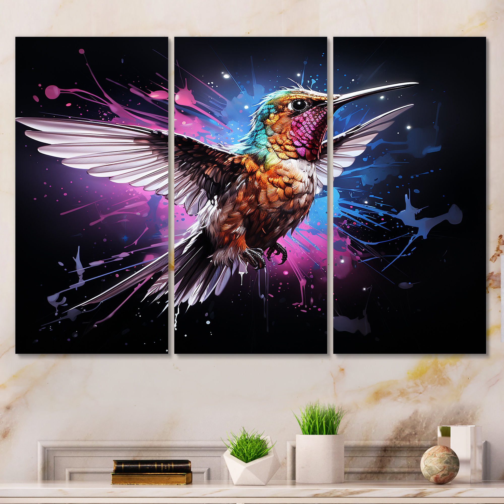 Lark Manor™ Colorful Hummingbird Wingbeat Wonder 4 - Hummingbird Animal ...